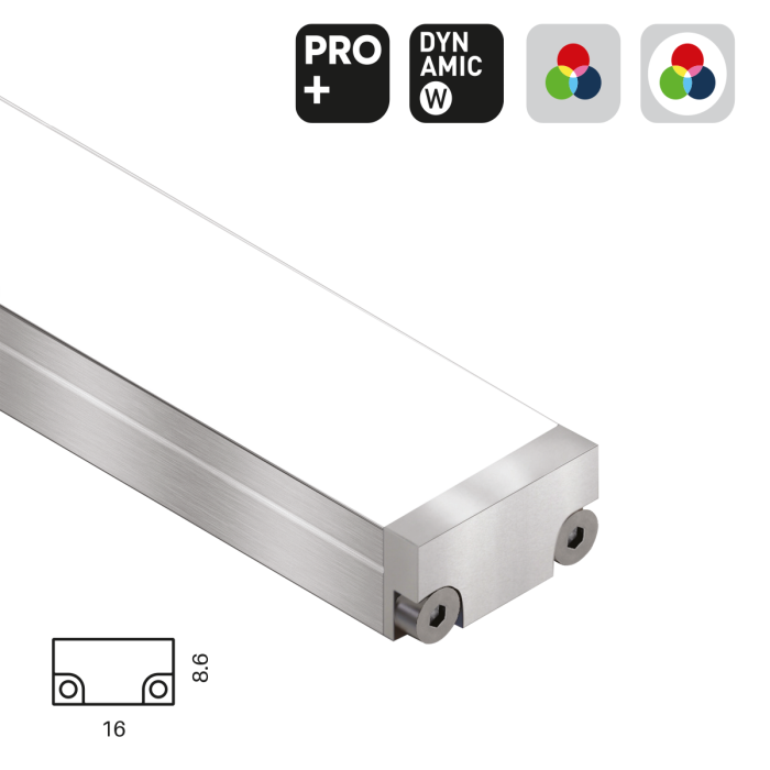 Linear LED profile in aluminium : Liten S Pro - LEDIXA