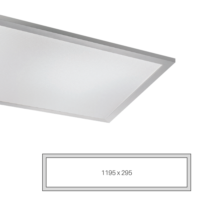 Luminaire / panel LED microprismatic diffuser, Slimy 1200x300 mm
